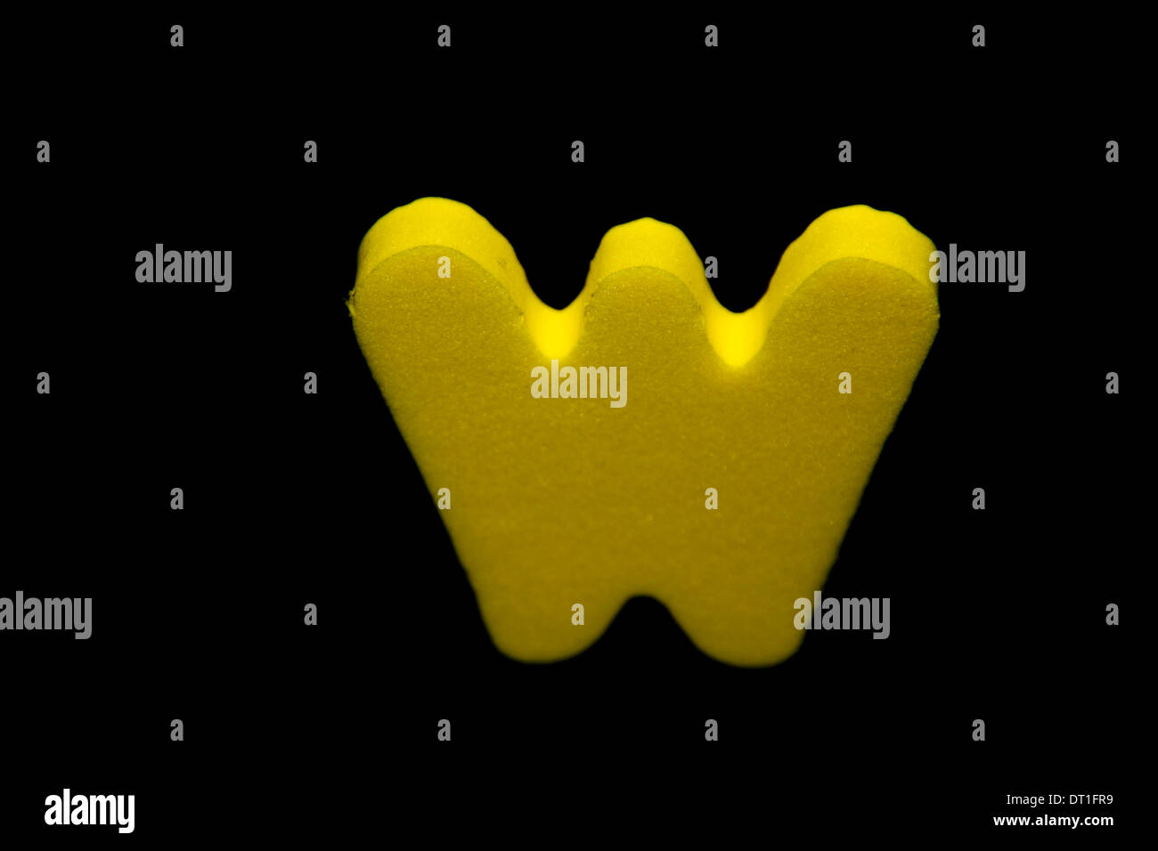 Capital letter W Stock Photo - Alamy