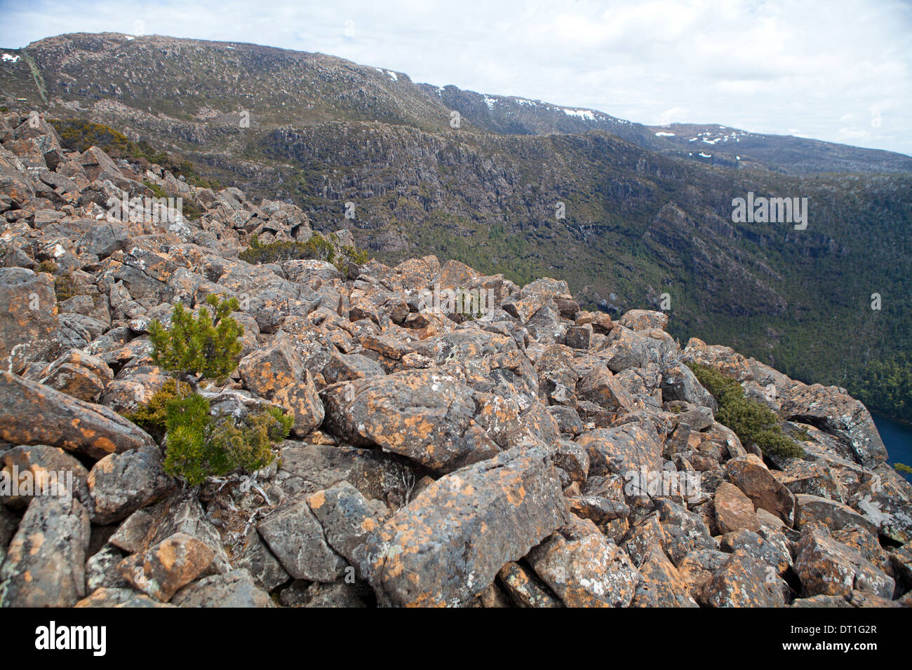 Mountain scene in Mt Field National Park Stock Photo - Alamy