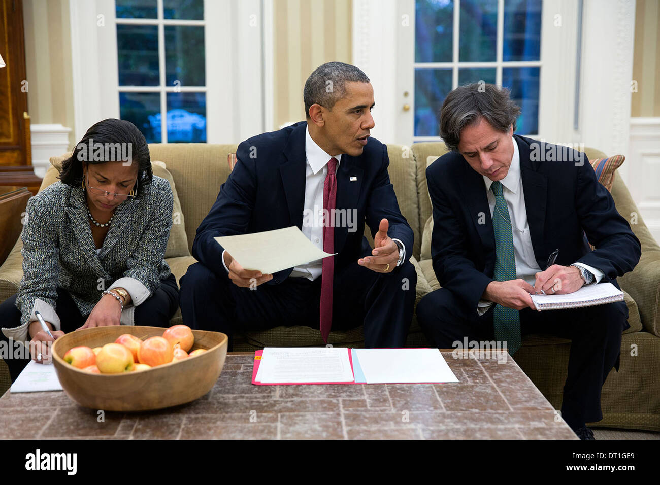 US President Barack Obama meets with National Security Advisor Susan ...