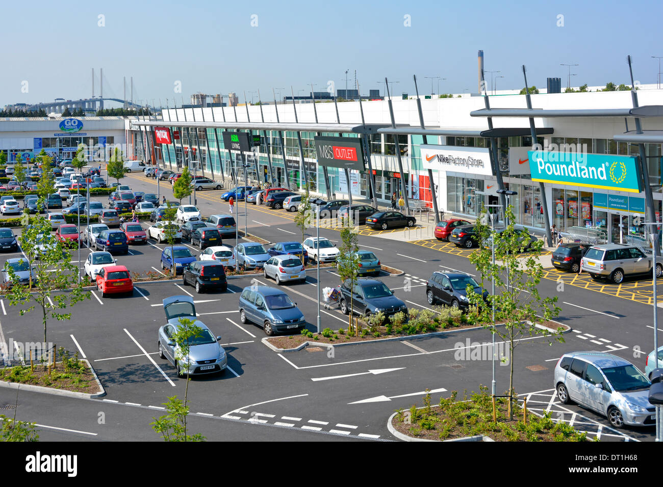 Parking car park aerial hi-res stock photography and images - Alamy