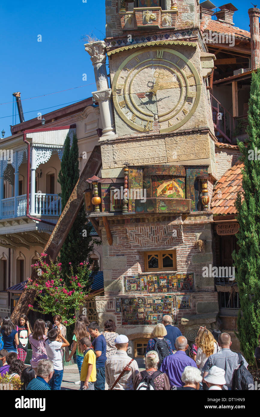 Clock Tower, Old Town, Tbilisi, Georgia, Caucasus, Central AsiaAsia ...