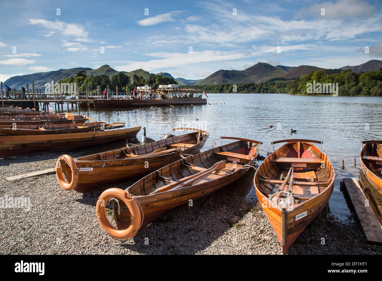 Derwentwater, Keswick, Lake District, National Park, Cumbria Stock ...