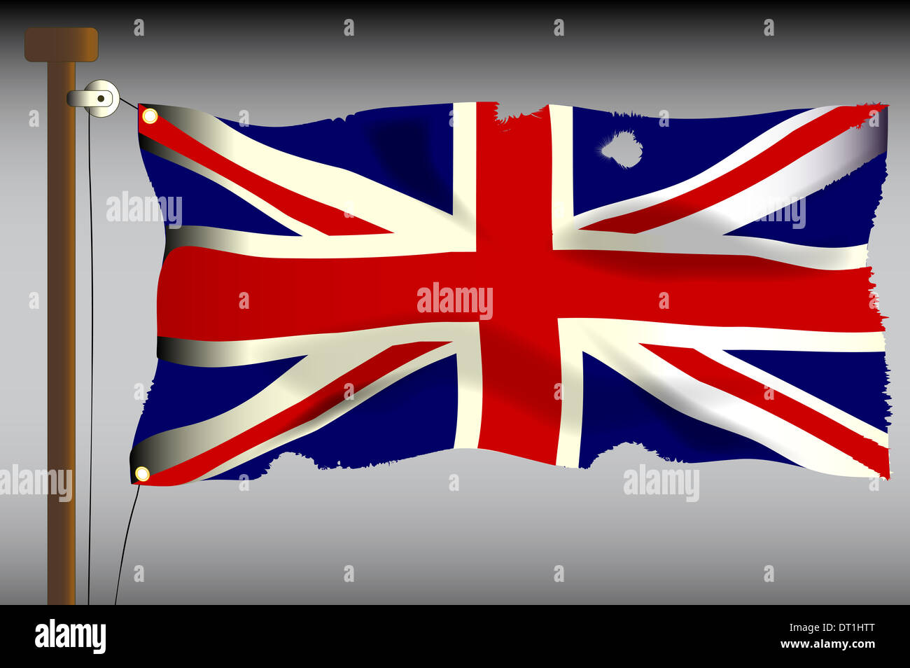 Tatty union jack hi-res stock photography and images - Alamy