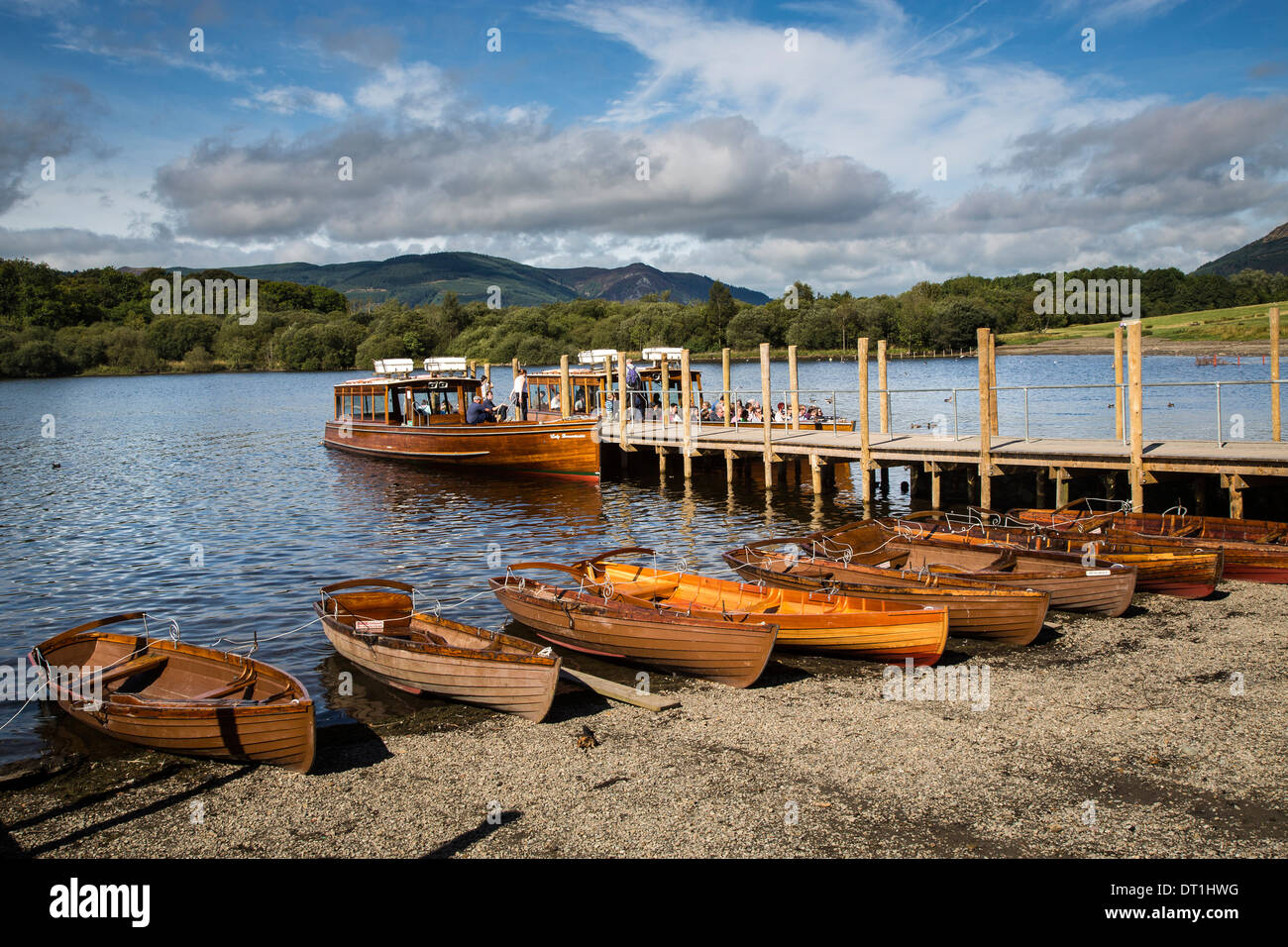 Derwentwater, Keswick, Lake District, National Park, Cumbria Stock ...
