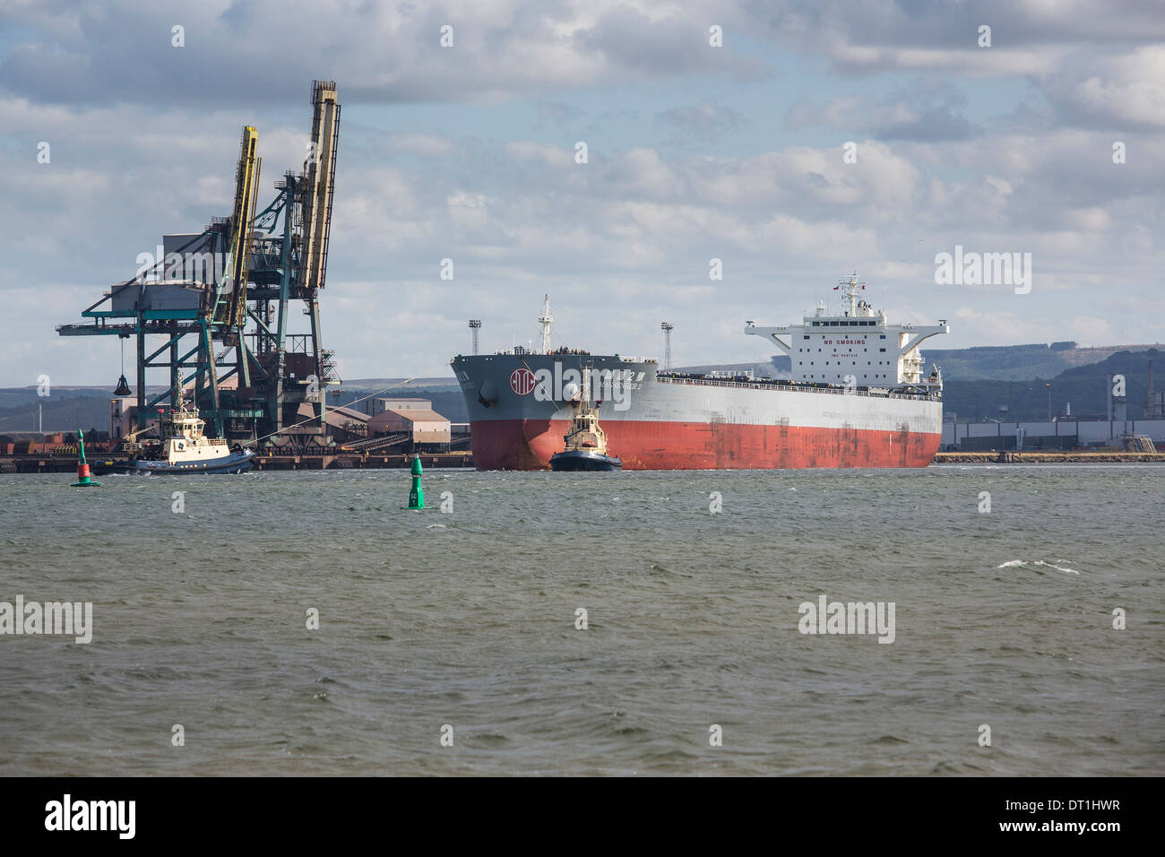Bulk Ore Carrier Magsenger 2 leaving Teesmouth Stock Photo - Alamy