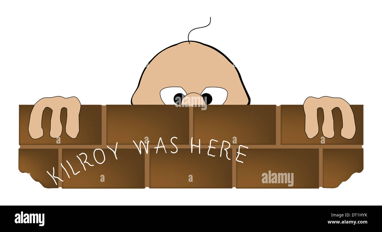 Kilroy was here hi-res stock photography and images - Alamy