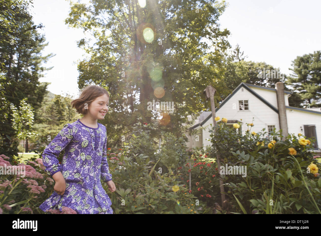 Child running through the house hi-res stock photography and images - Alamy