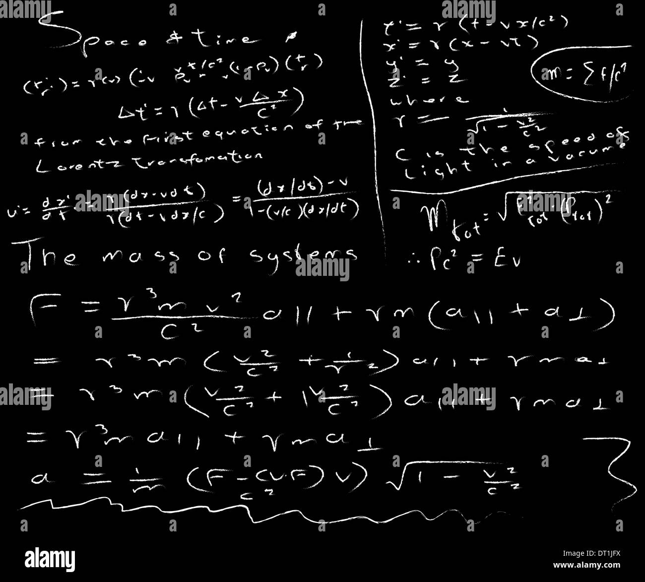 Writing formula at blackboard Black and White Stock Photos & Images - Alamy