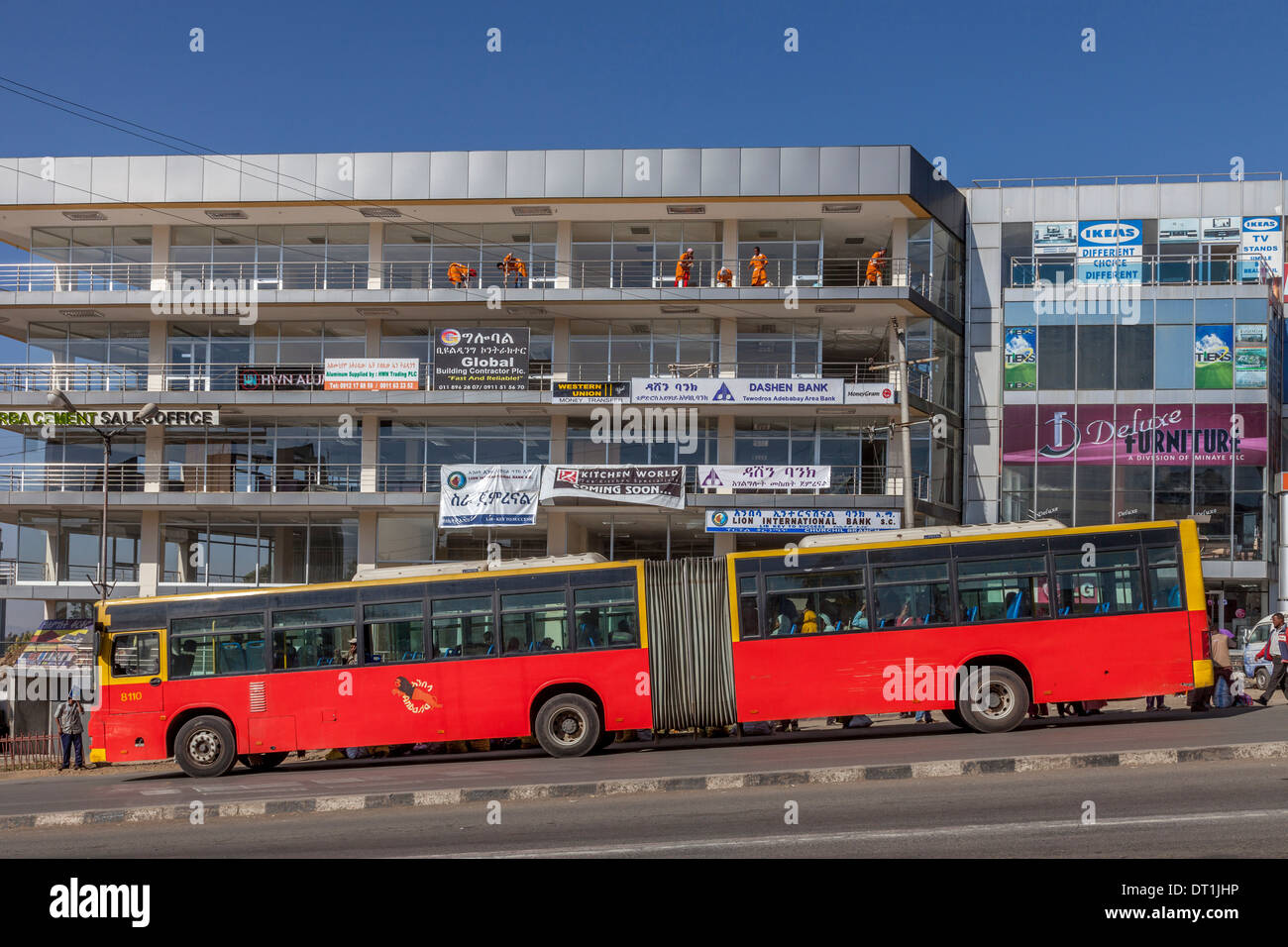 Ethiopia addis ababa churchill road hi-res stock photography and images ...