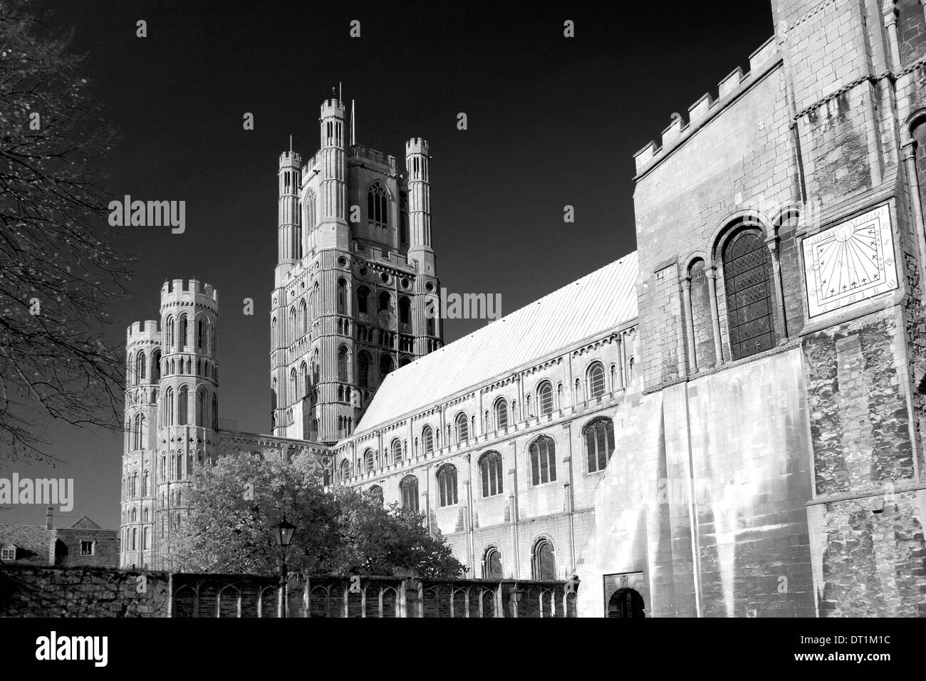 Ely Cathedral Elevation Ely City Cambridgeshire England Stock Photo - Alamy