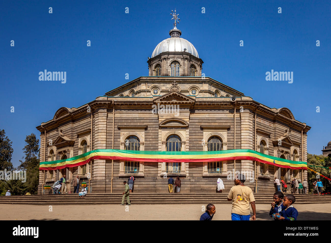 St George Cathedral, Piazza District, Addis Ababa, Ethiopia Stock Photo ...