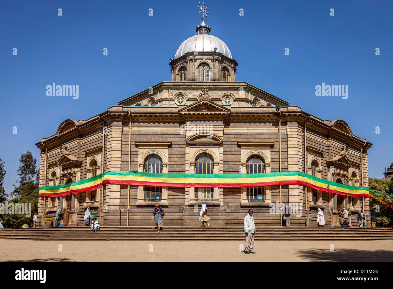 St George Cathedral, Piazza District, Addis Ababa, Ethiopia Stock Photo ...