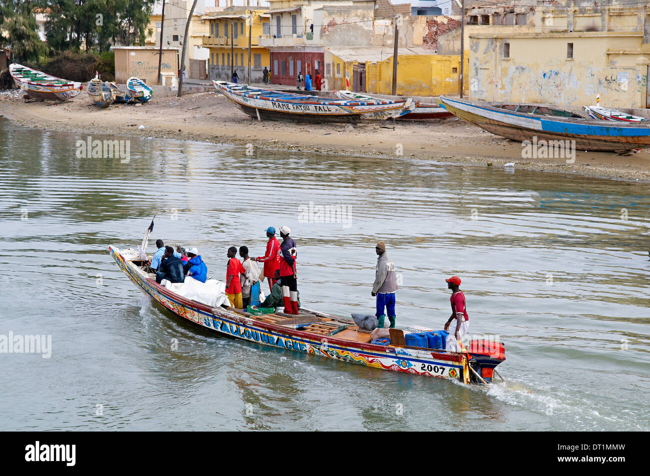 Senegal River, City of Saint Louis, UNESCO World Heritage Site, Senegal ...