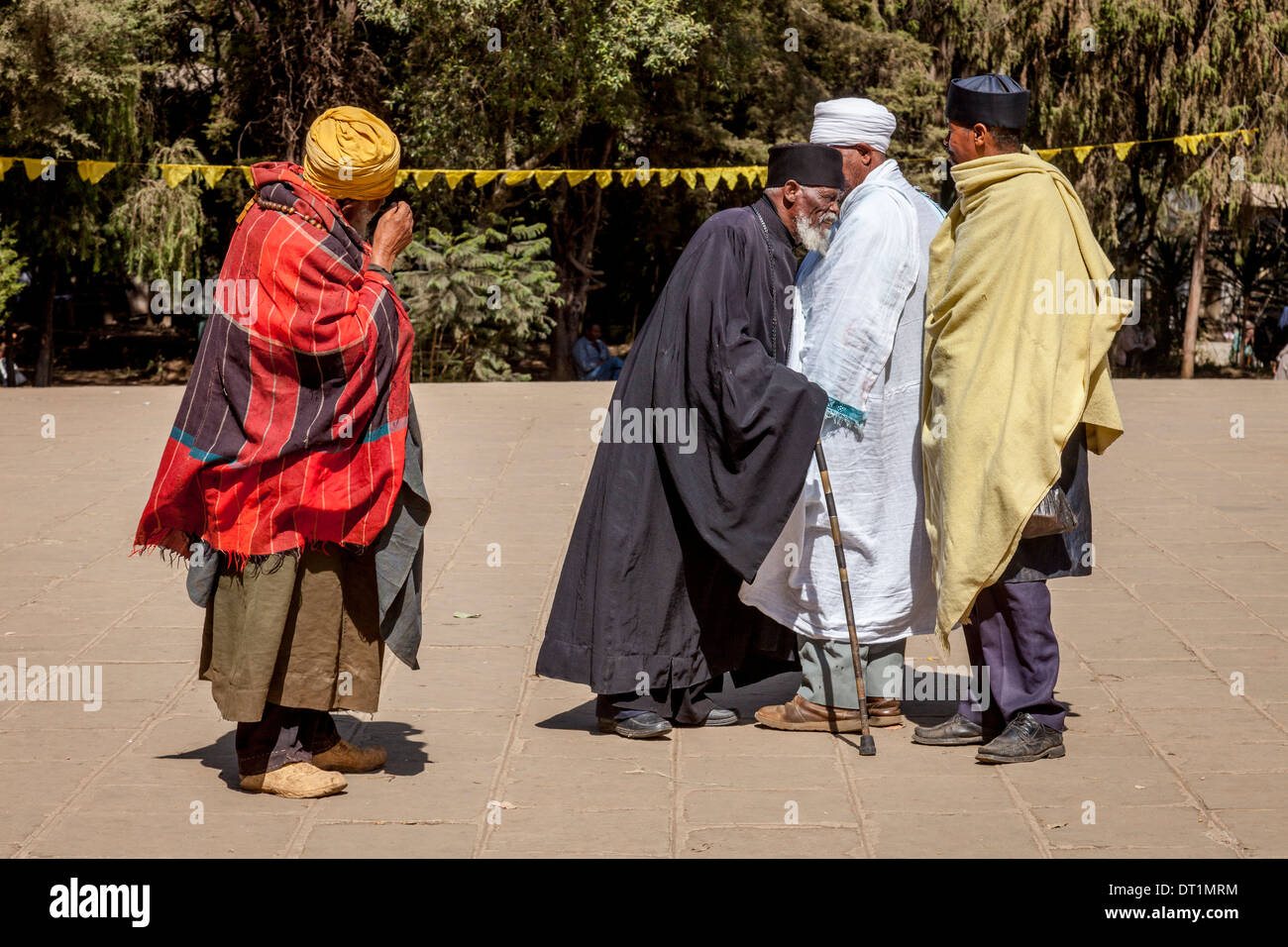 Priests Exchange Greetings At St George Cathedral, Addis Ababa ...