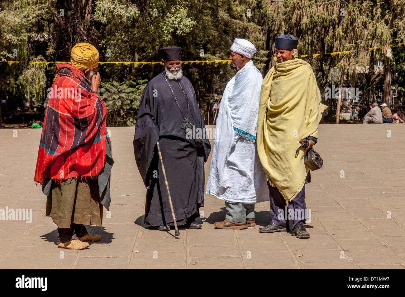 Priests Exchange Greetings At St George Cathedral, Addis Ababa ...