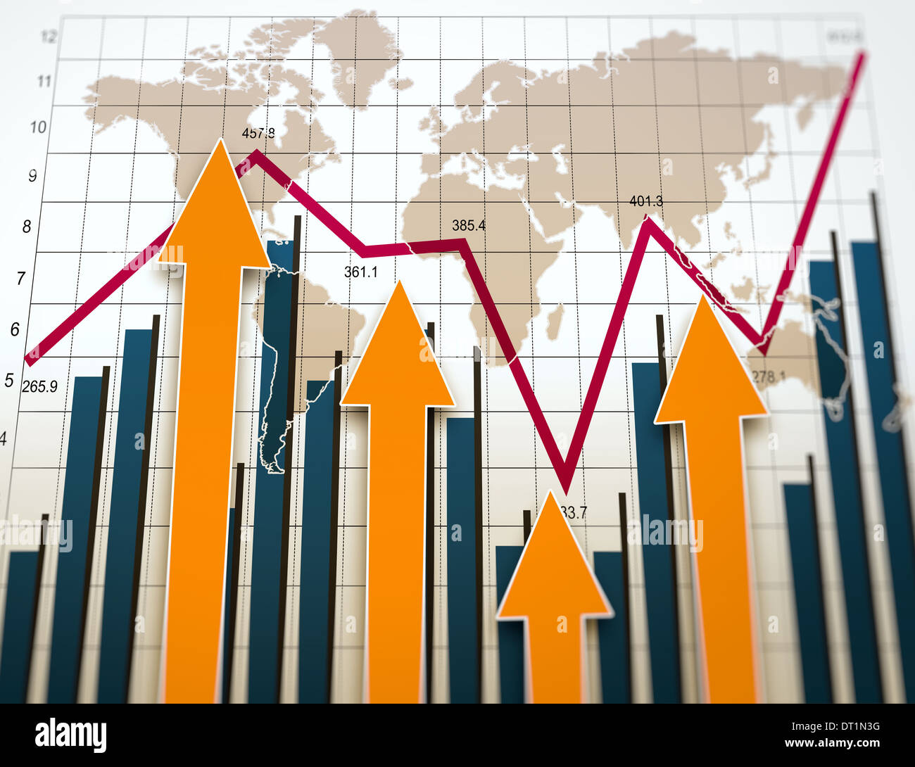 Business charts and graphs as concept Stock Photo - Alamy