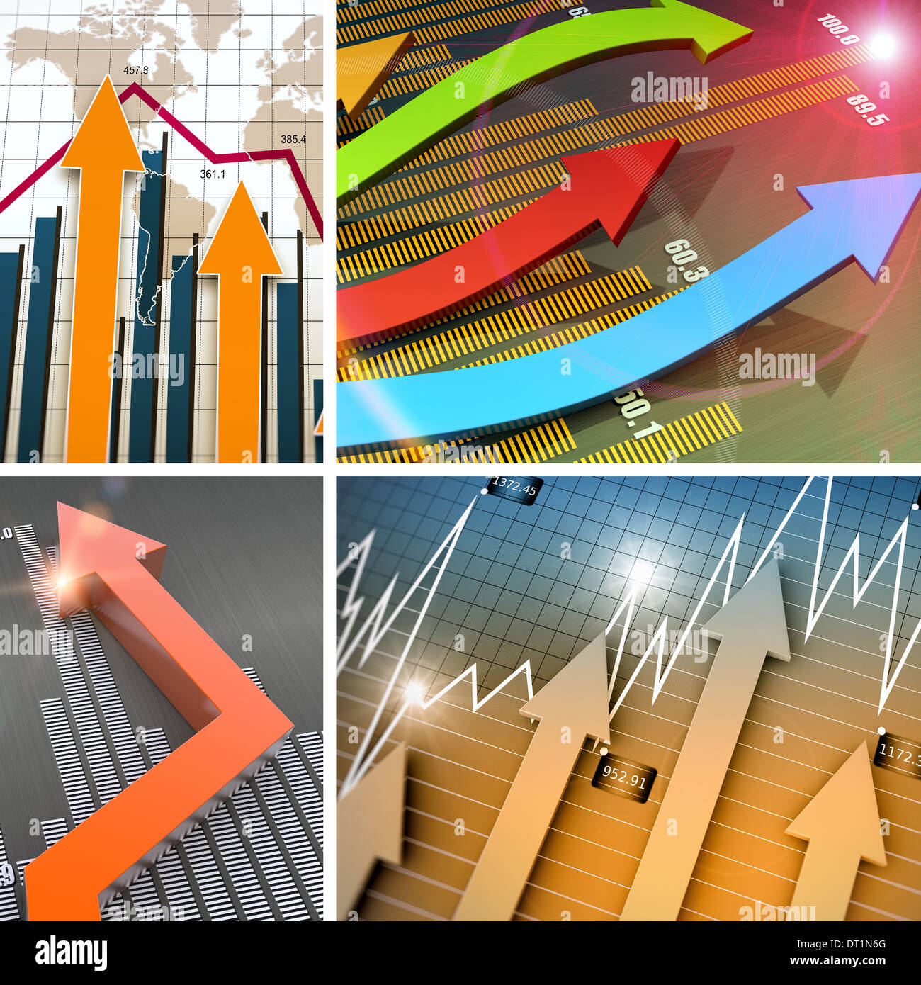 Financial and business chart and graphs Stock Photo - Alamy