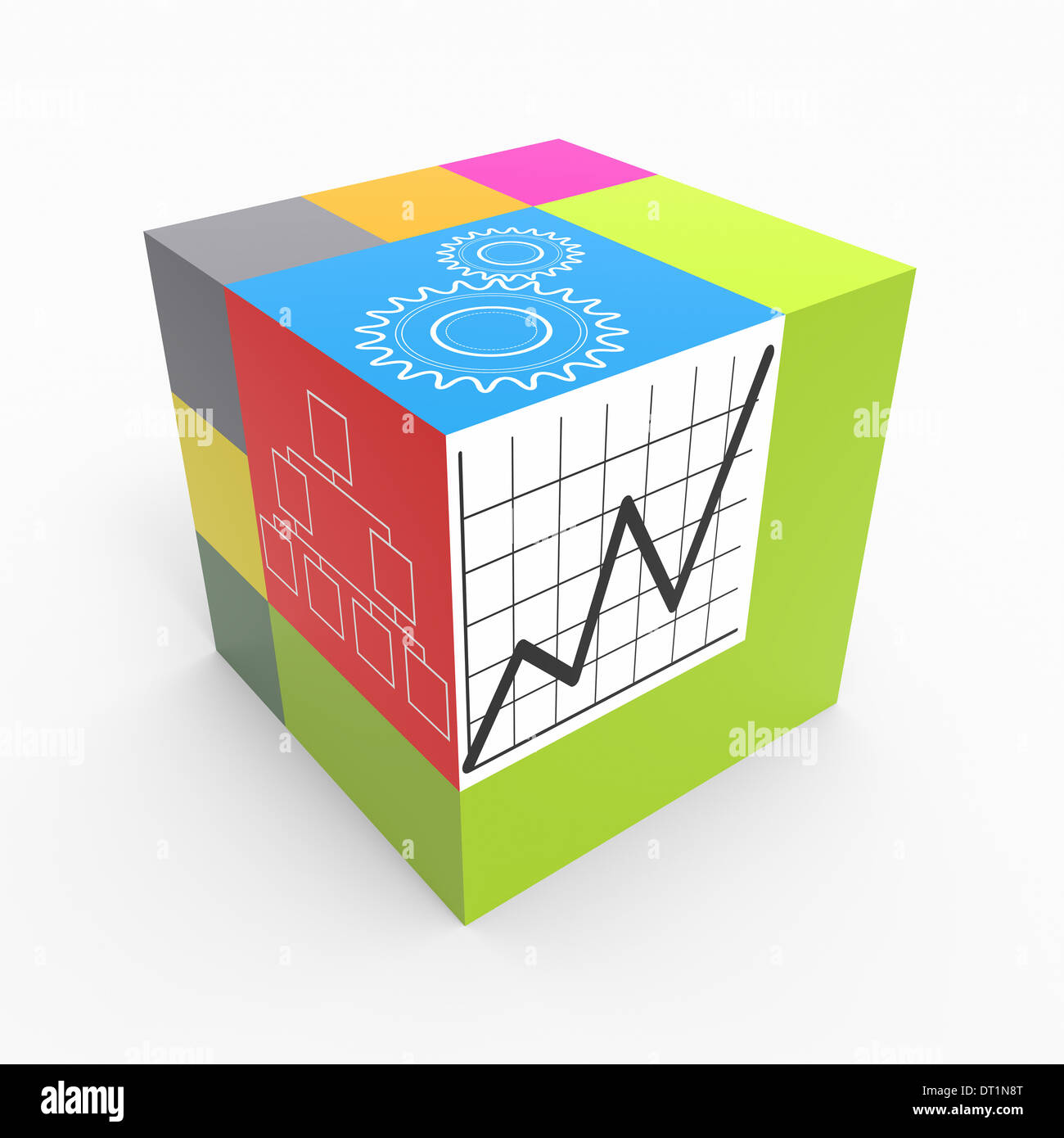 Computer presentation graphs Cut Out Stock Images & Pictures - Alamy