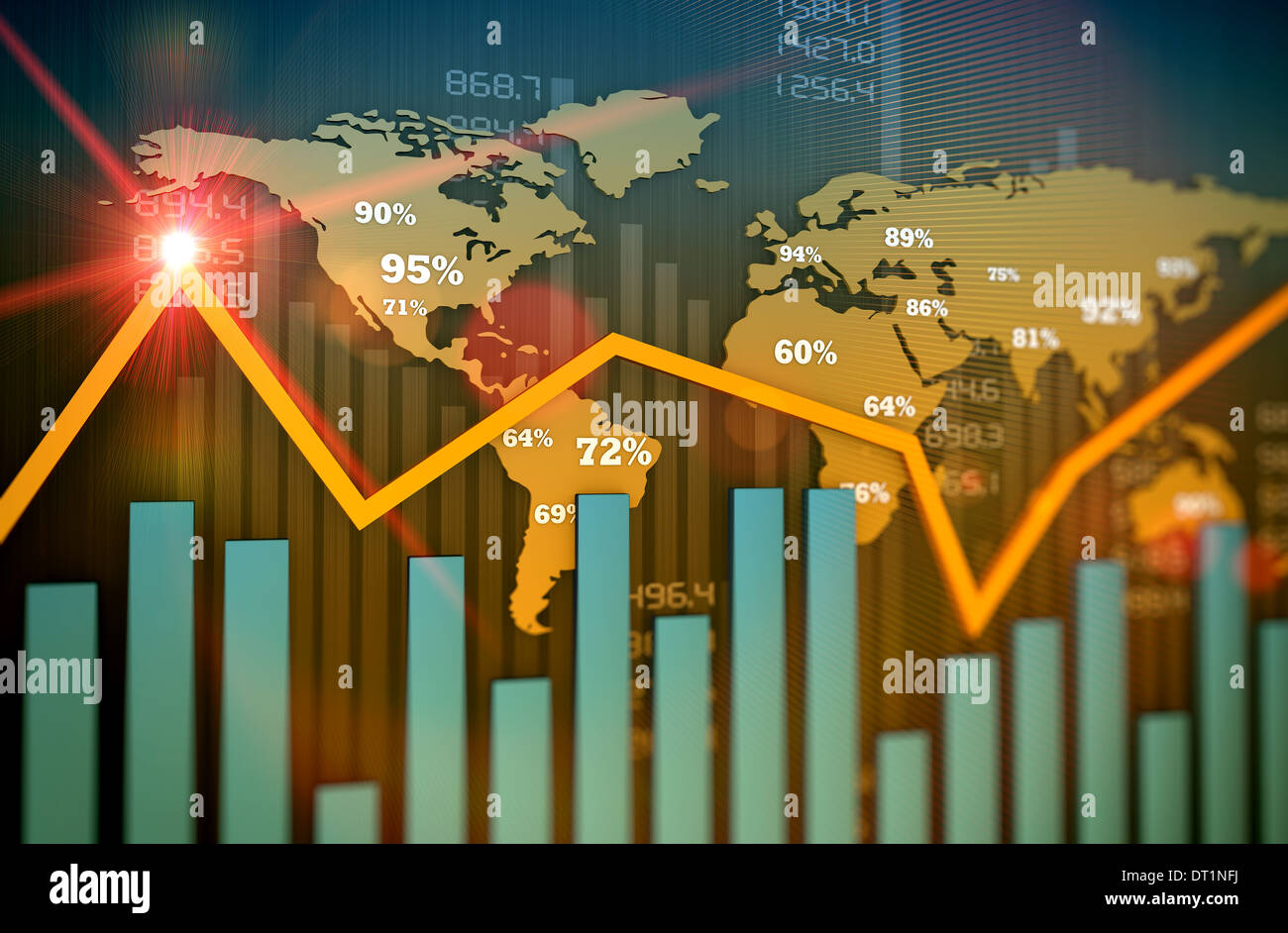 Business charts and graphs as concept Stock Photo - Alamy