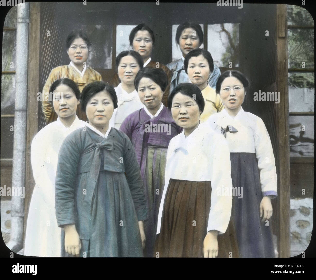Girls of Ewa Haktang Girls' High School, (s.d.) (Taylor b Stock Photo ...
