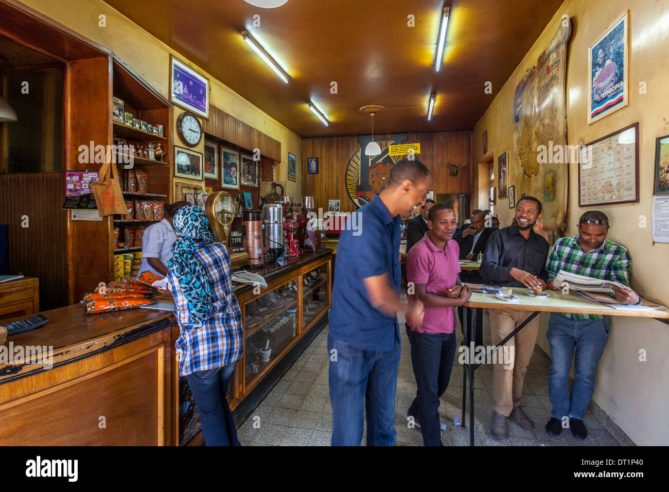 Ethiopia addis ababa cafe hi-res stock photography and images - Alamy