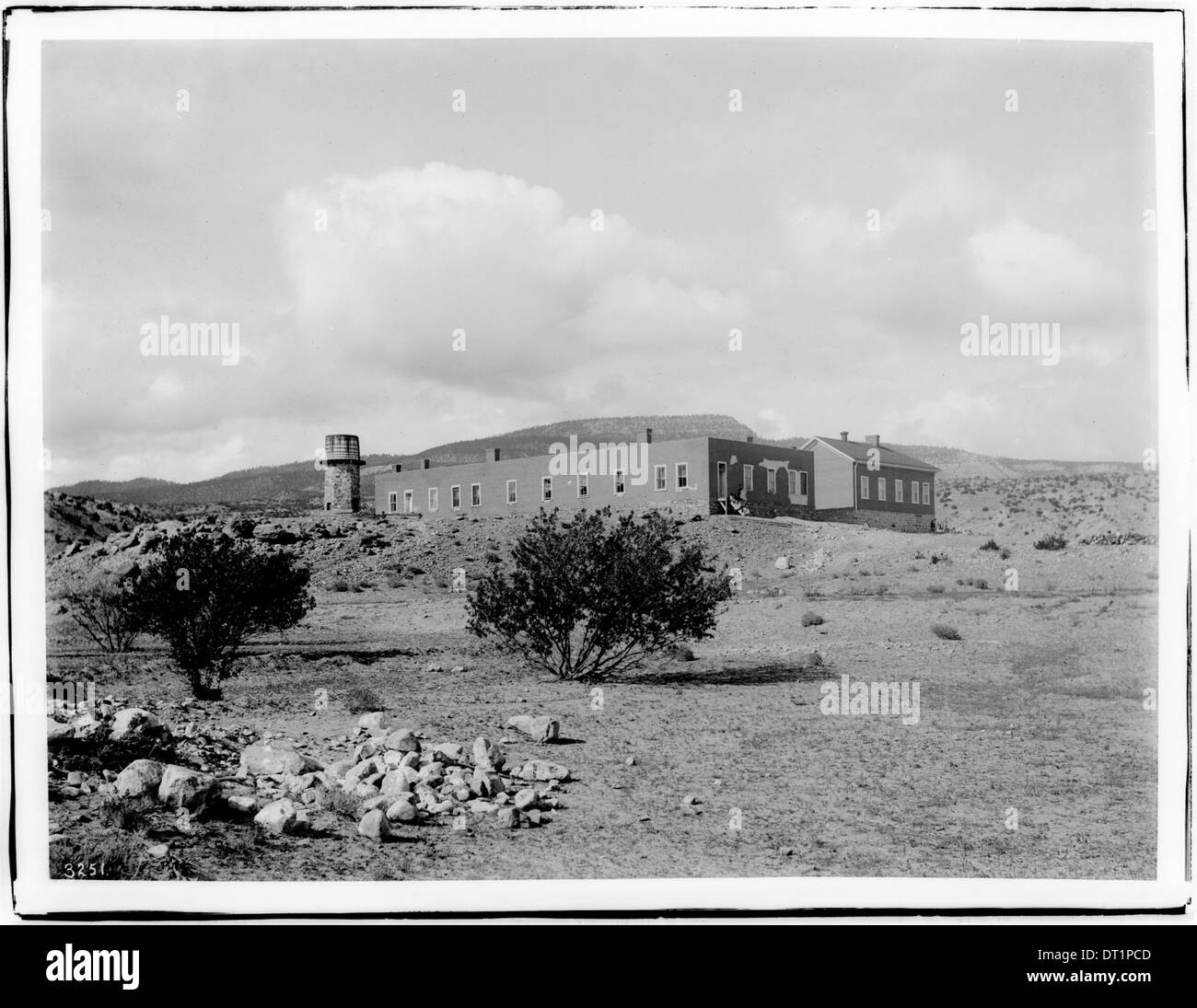 A photograph of the Government Navajo Indian school in Tohatchi, New ...
