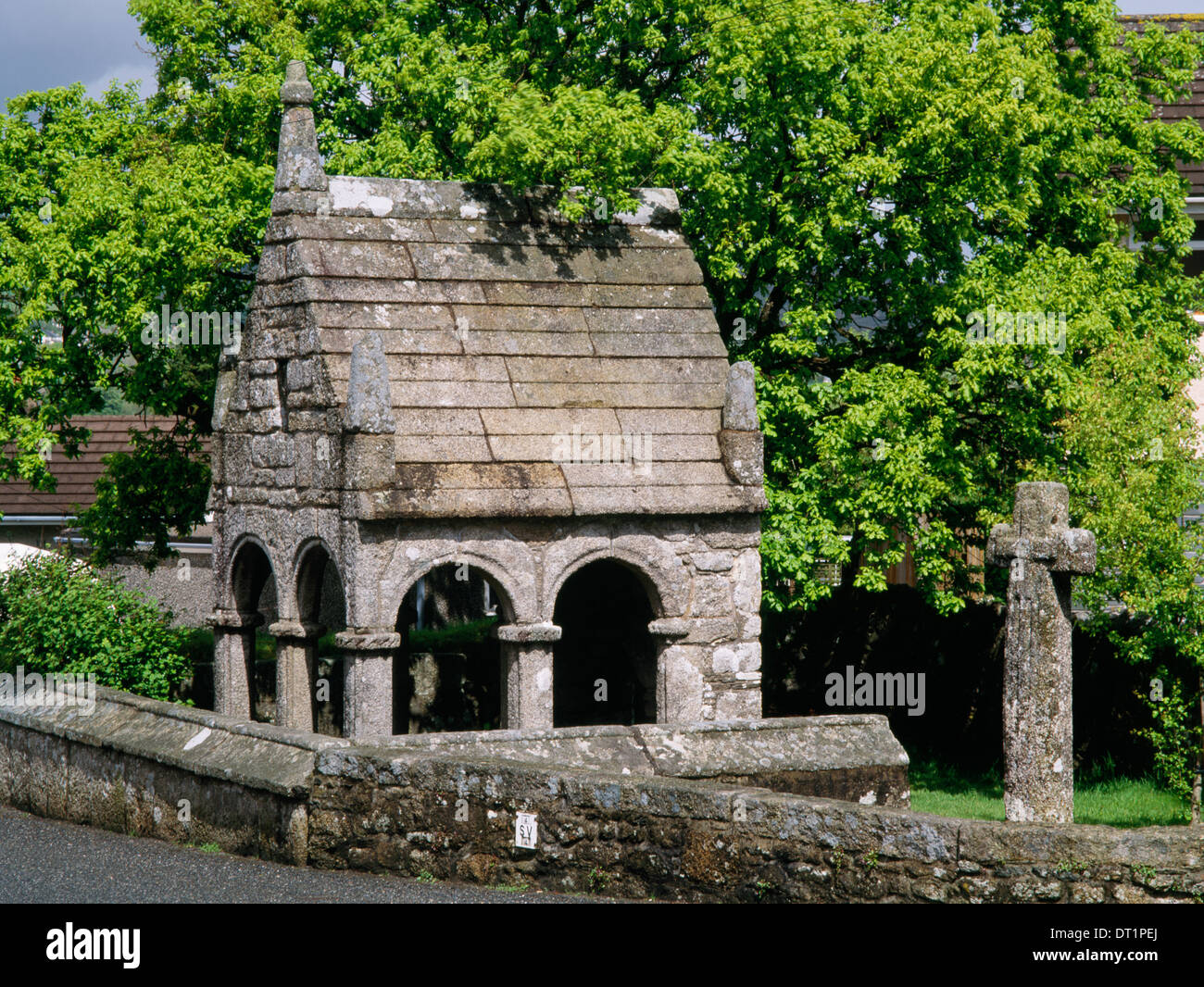Cornish celtic granite cross hi-res stock photography and images - Alamy