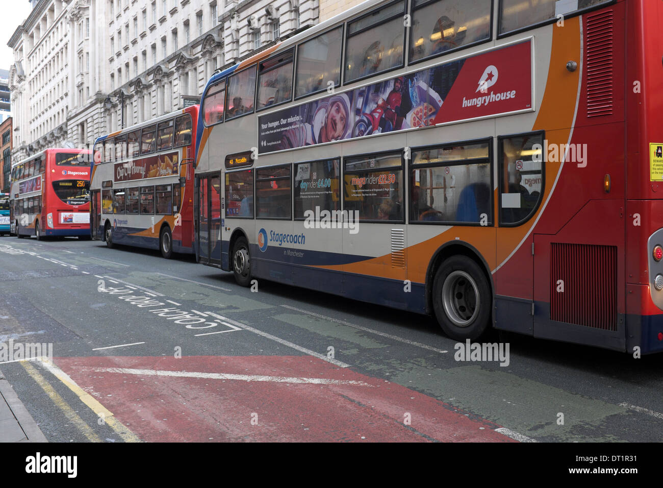 Bus traffic manchester hi-res stock photography and images - Alamy