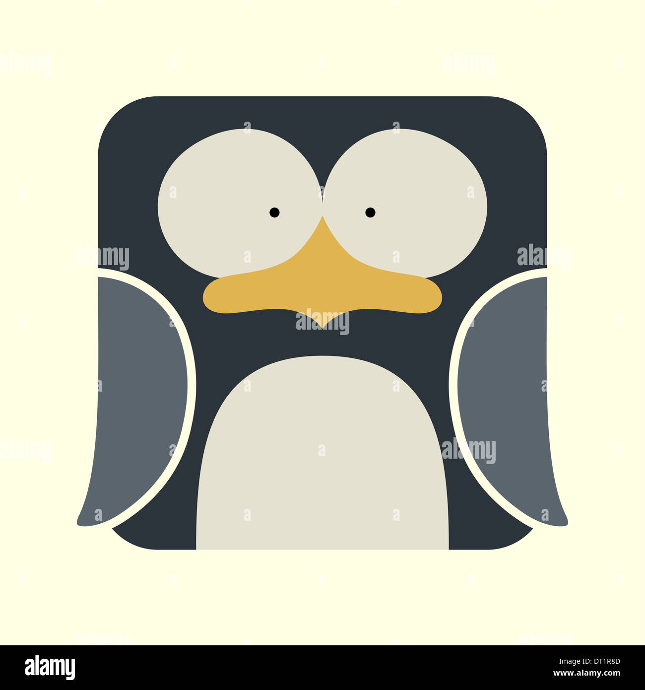 Cute penguin face cartoon hi-res stock photography and images - Alamy