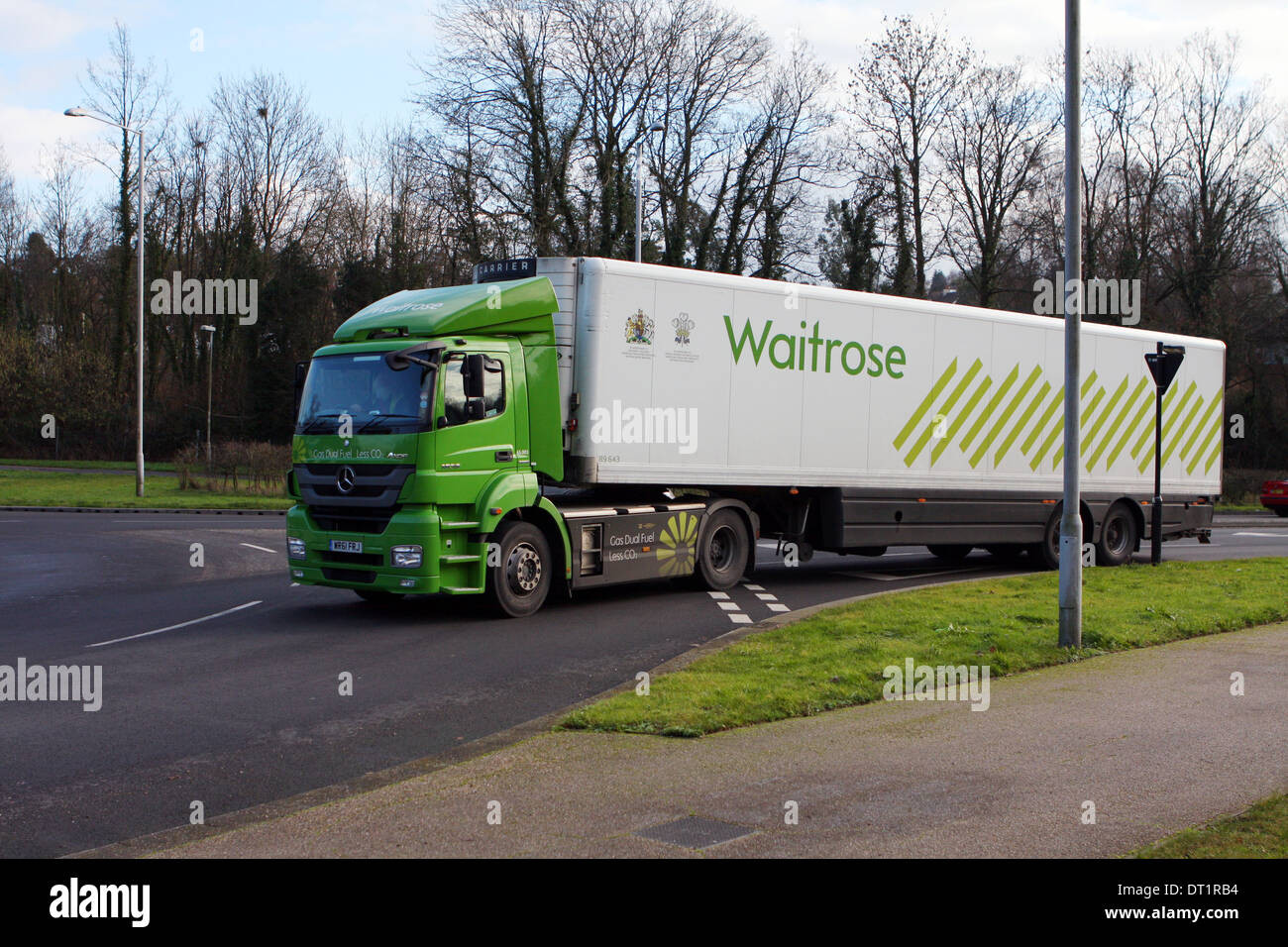 Hgv waitrose lorry truck hi-res stock photography and images - Alamy