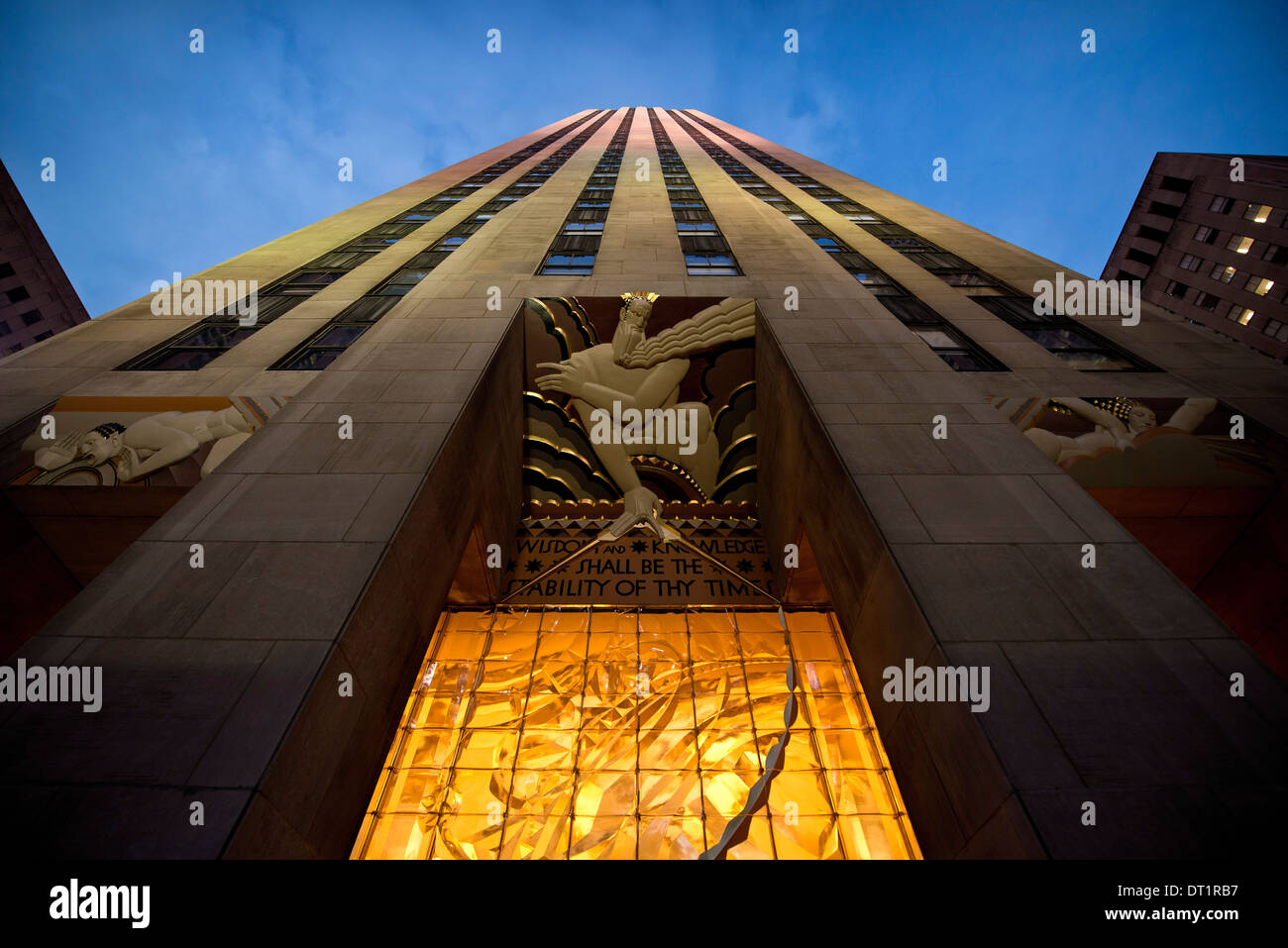 Exterior of Rockefeller Centre, Manhattan, New York City, United States ...