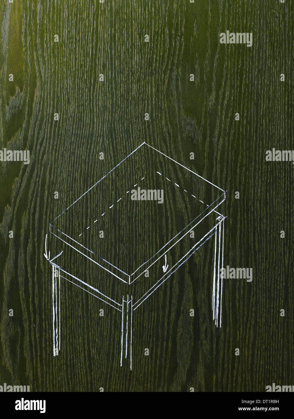 A line drawing image on a natural wood grain background A rectangular ...