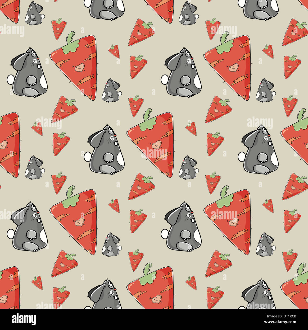 Cute bunny face pattern hi-res stock photography and images - Alamy