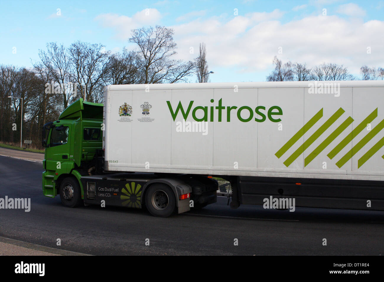Hgv waitrose lorry truck hi-res stock photography and images - Alamy