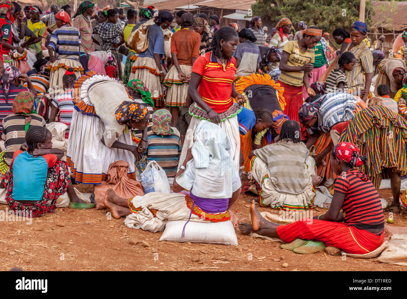 Fasha Market, Konso Region, Ethiopia Stock Photo - Alamy