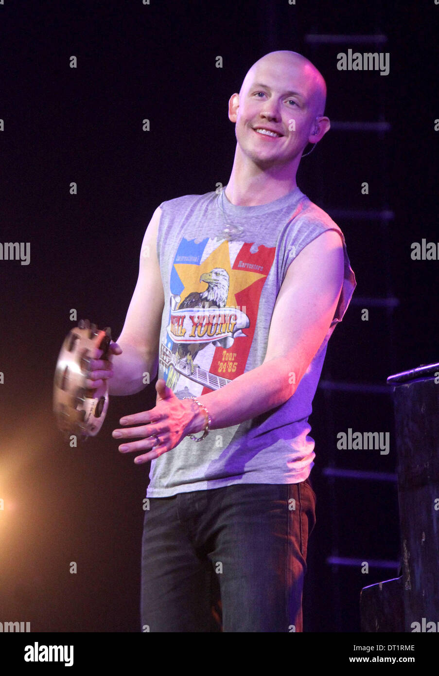 New York, New York, USA. 5th Feb, 2014. Singer ISAAC SLADE from THE ...