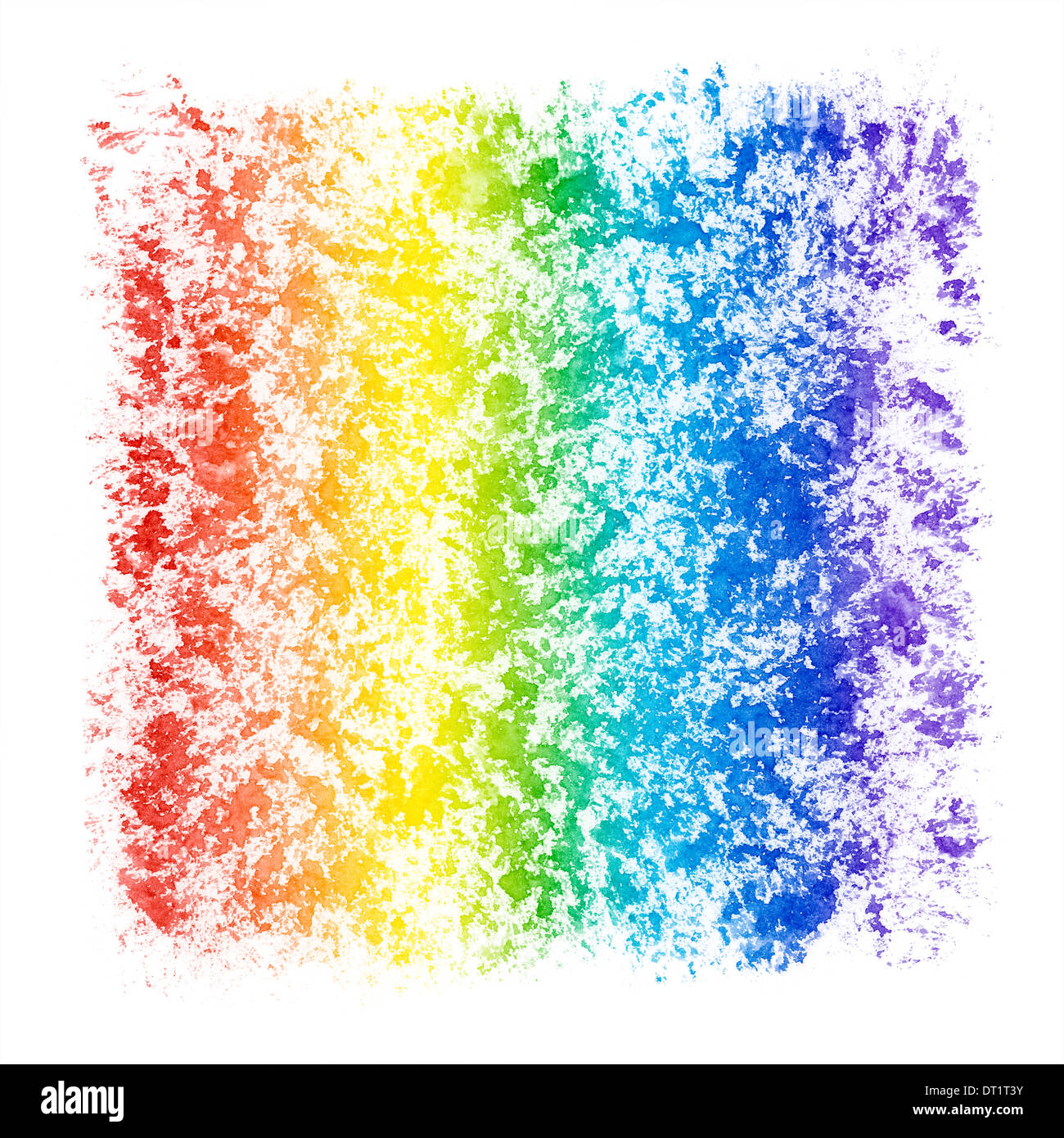Abstract Watercolor Textured Rainbow Frame Stock Photo - Alamy