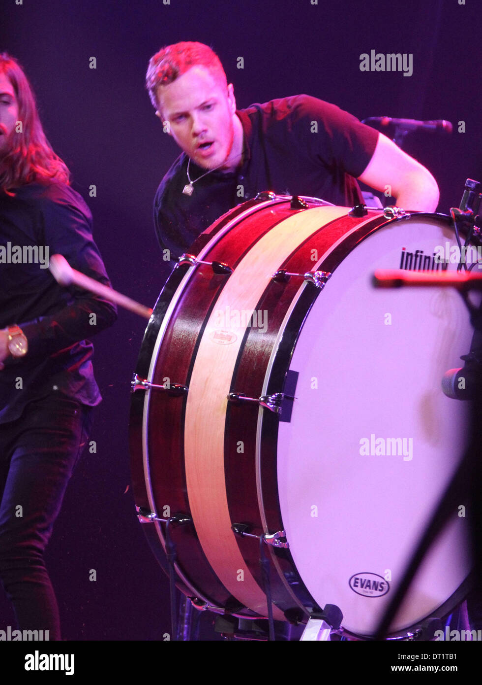 New York, New York, USA. 6th Feb, 2014. Singer DAN REYNOLDS from ...