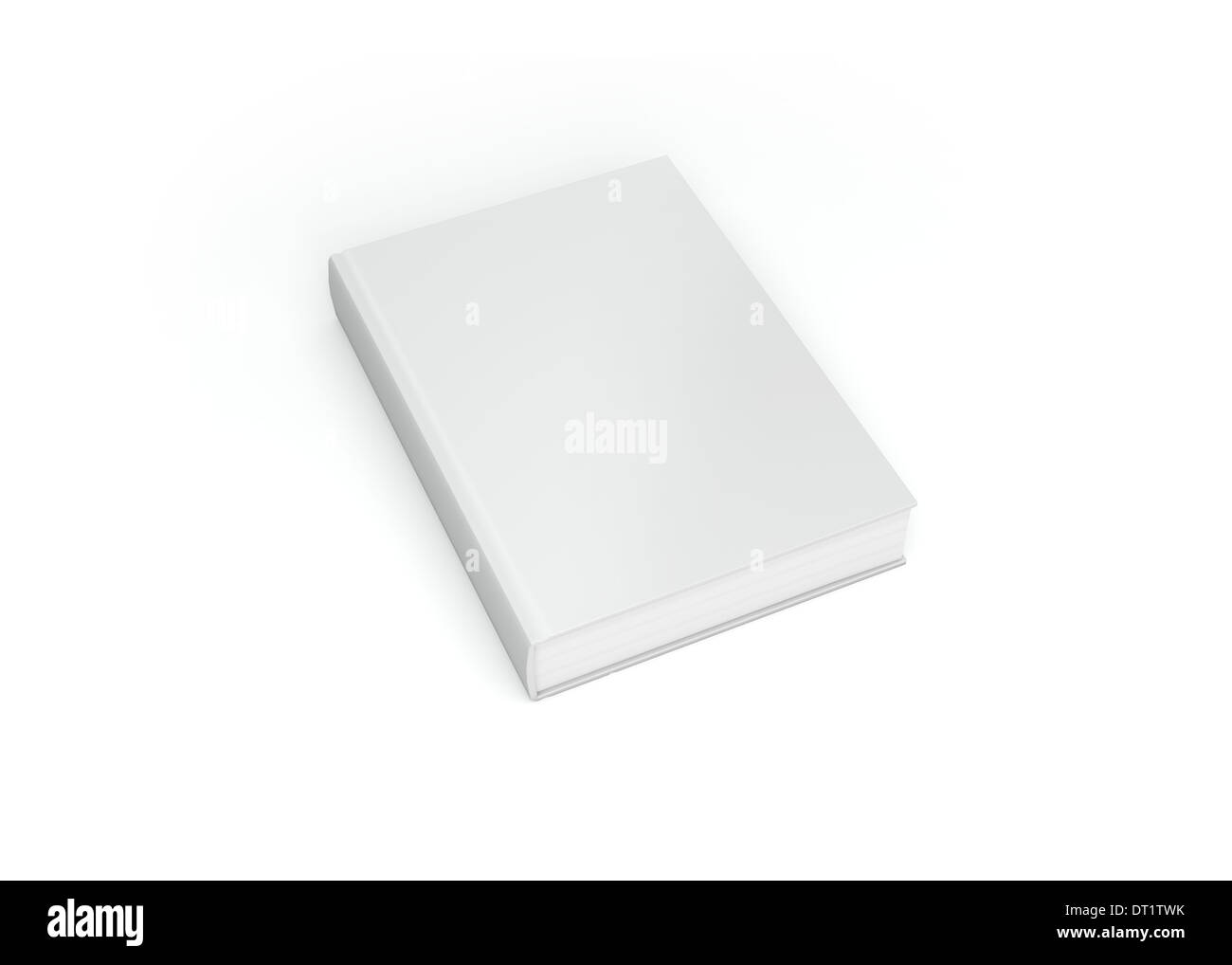 Clean white book isolated on a white back ground Stock Photo - Alamy