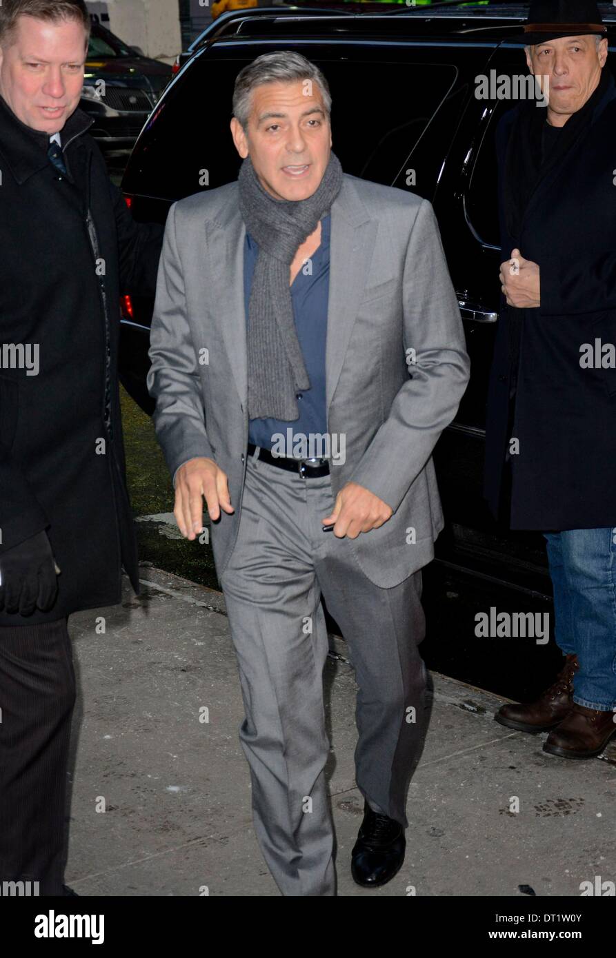 New York, NY, USA. 6th Feb, 2014. George Clooney at talk show ...