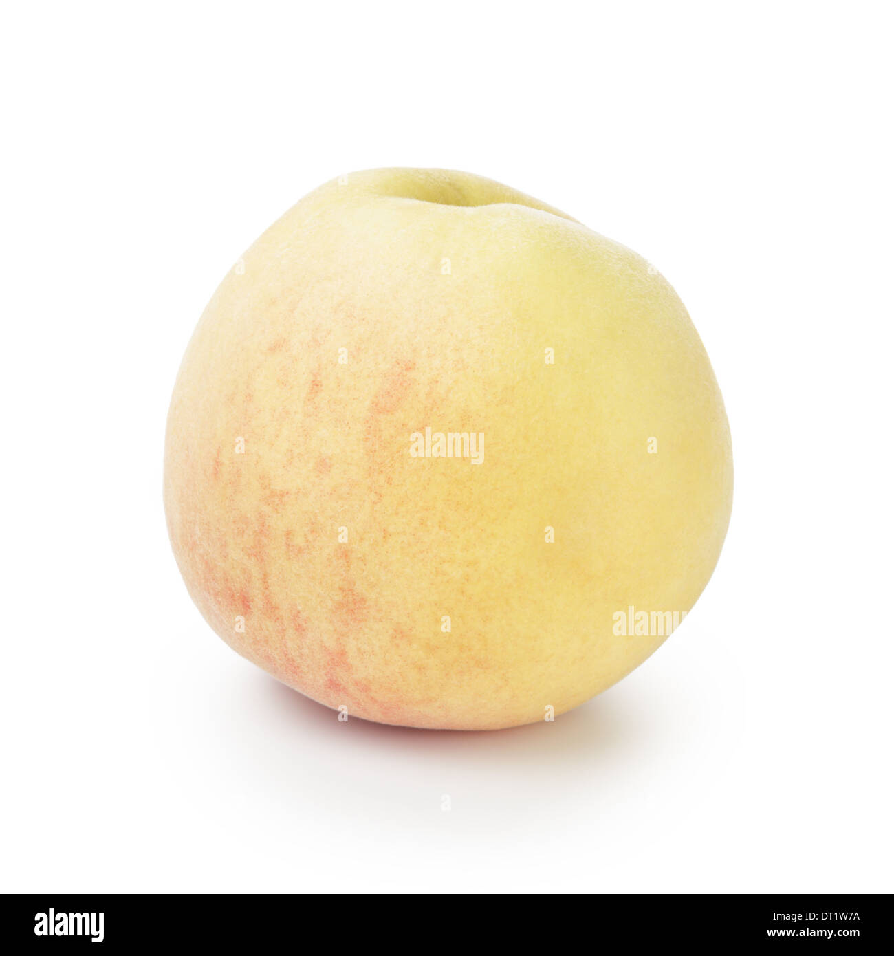 fresh whole peach, isolated on white background Stock Photo - Alamy