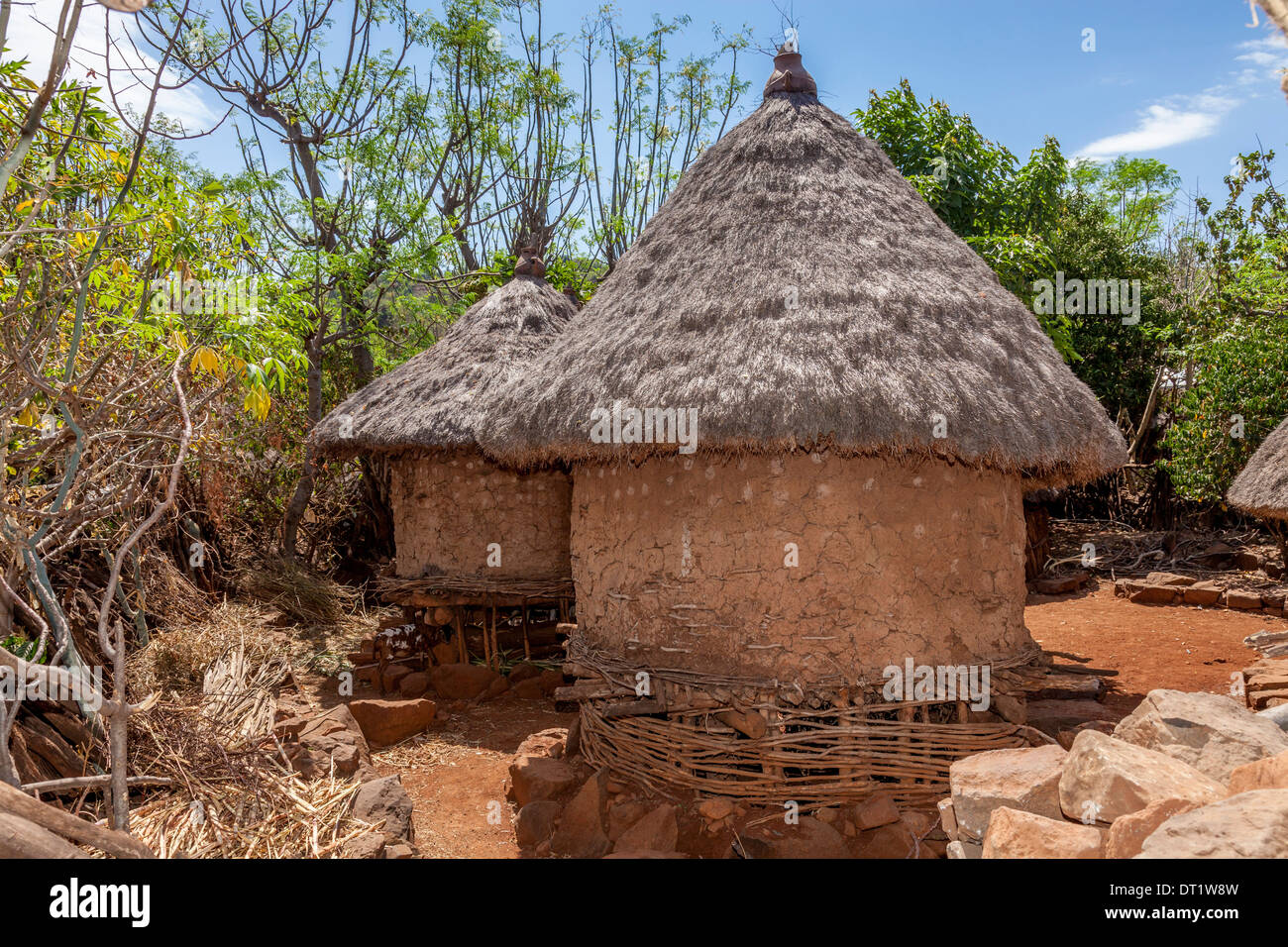 Dekatu Village, Konso Region, Ethiopia Stock Photo - Alamy