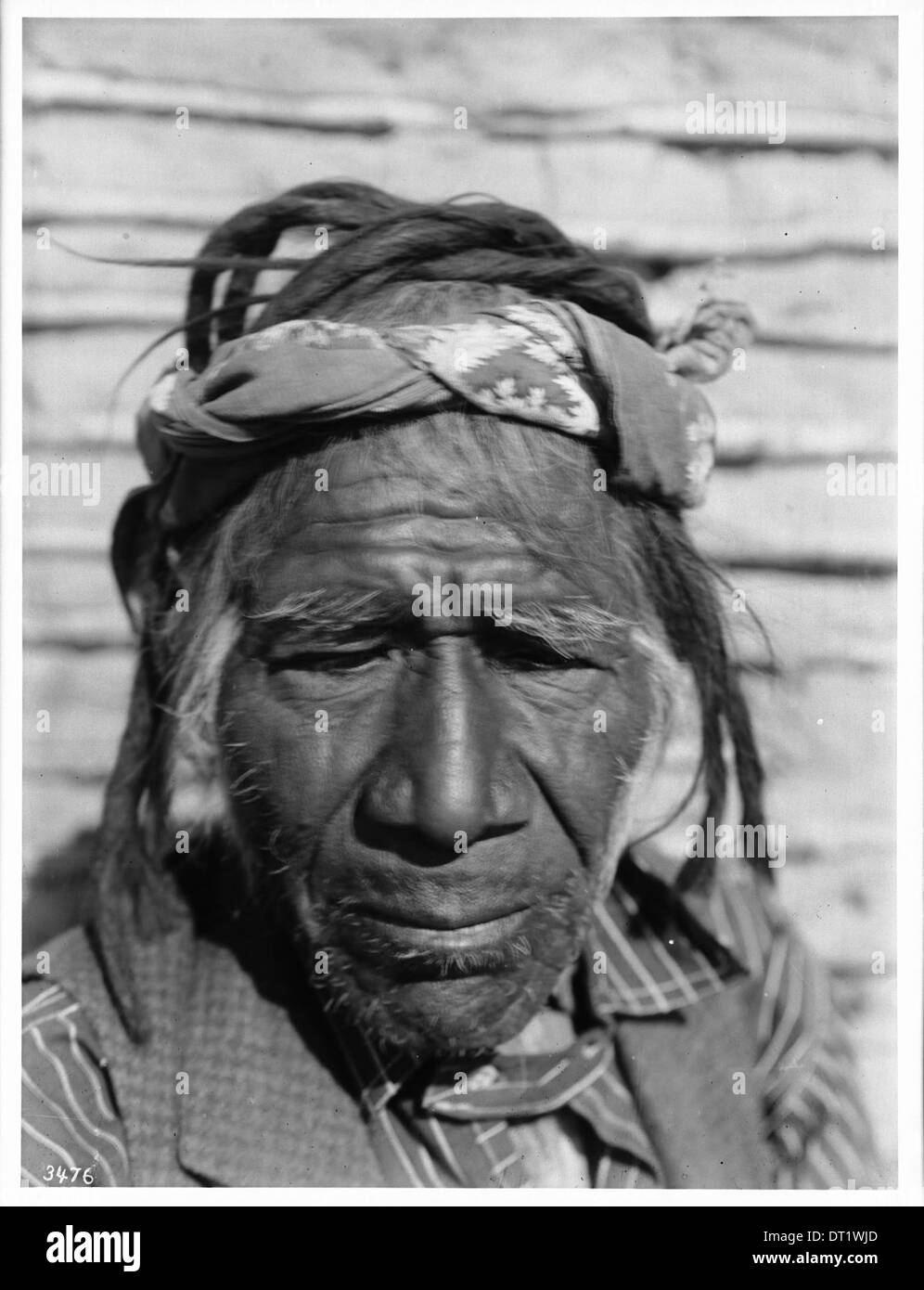 A photograph of Hill Ugh, an elderly Yuma Indian man, taken around 1900 ...