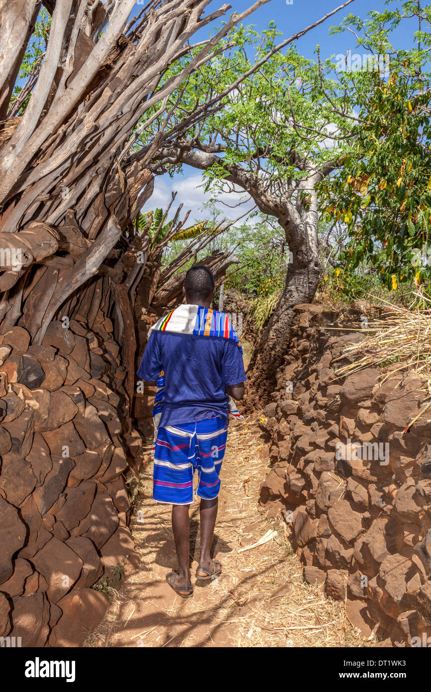 Konso ethiopia stone village hi-res stock photography and images - Alamy