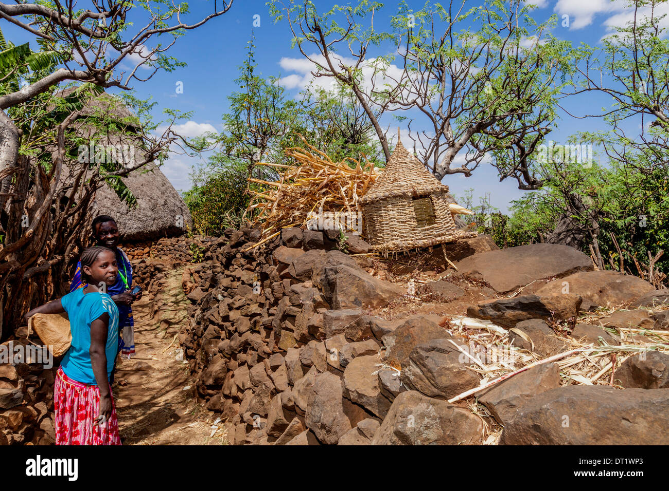Dekatu Village, Konso Region, Ethiopia Stock Photo - Alamy