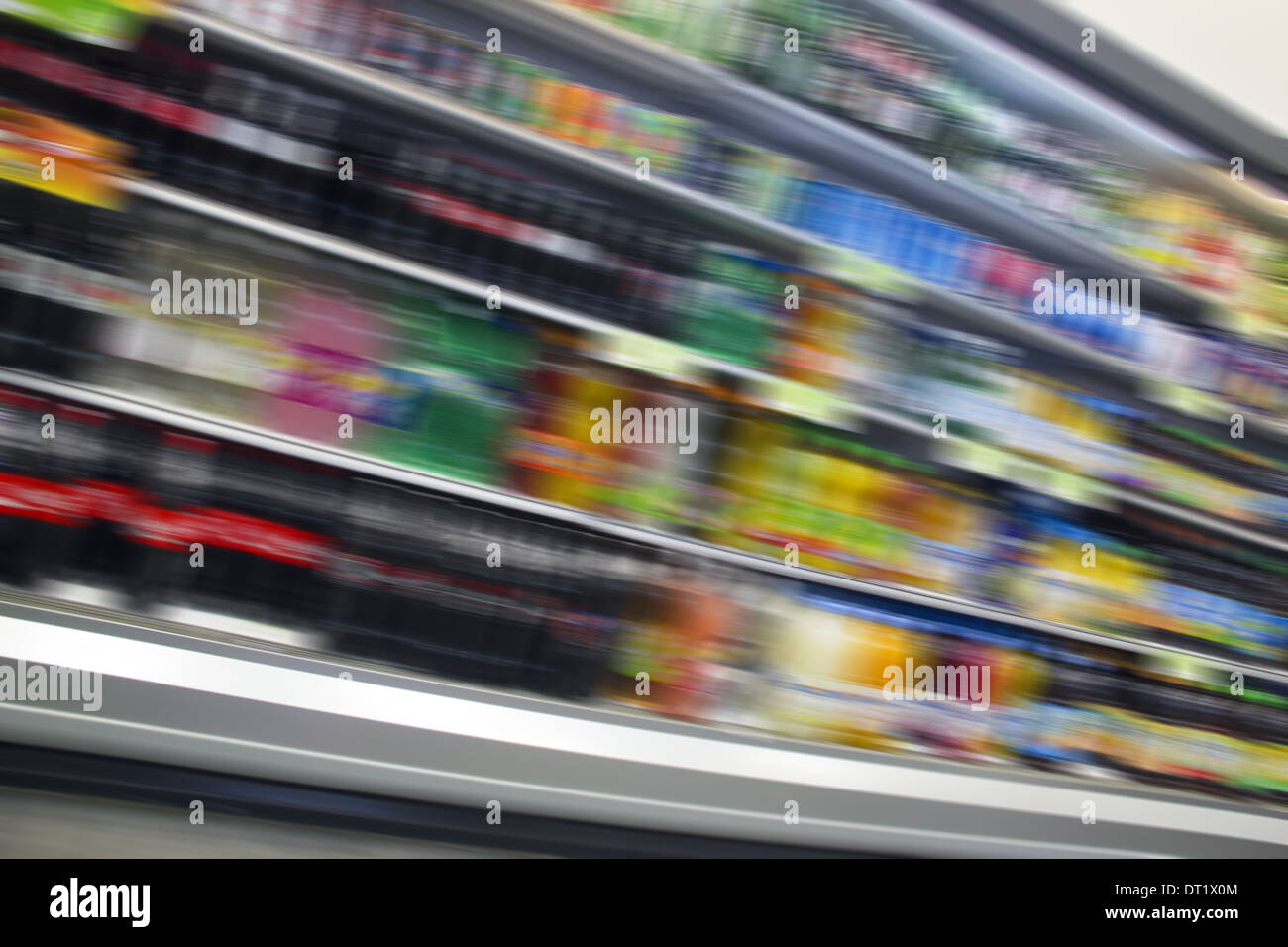 An abstract blur of a grocery store.Background Stock Photo - Alamy