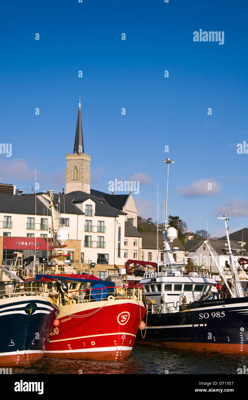 Killybegs fishing port County Donegal Ireland fishing trawlers in the ...