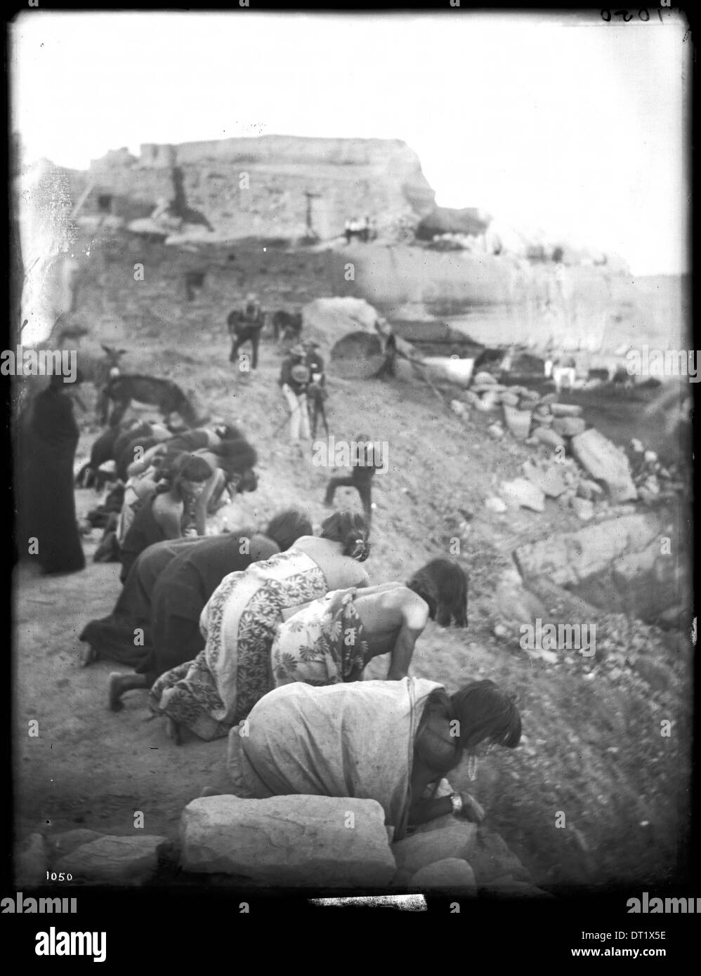 Hopi Snake Dance after giving the emetic in the village of Mishongnovi ...