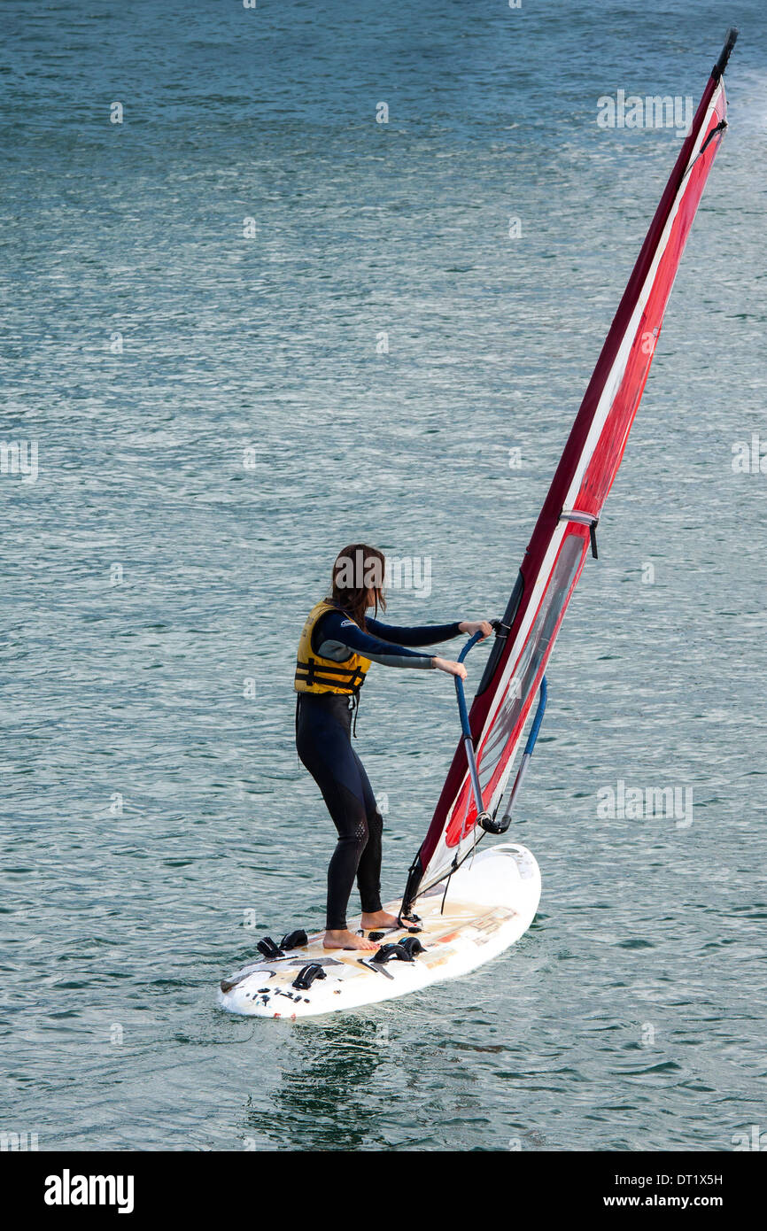 Windsurfer girl hi-res stock photography and images - Alamy