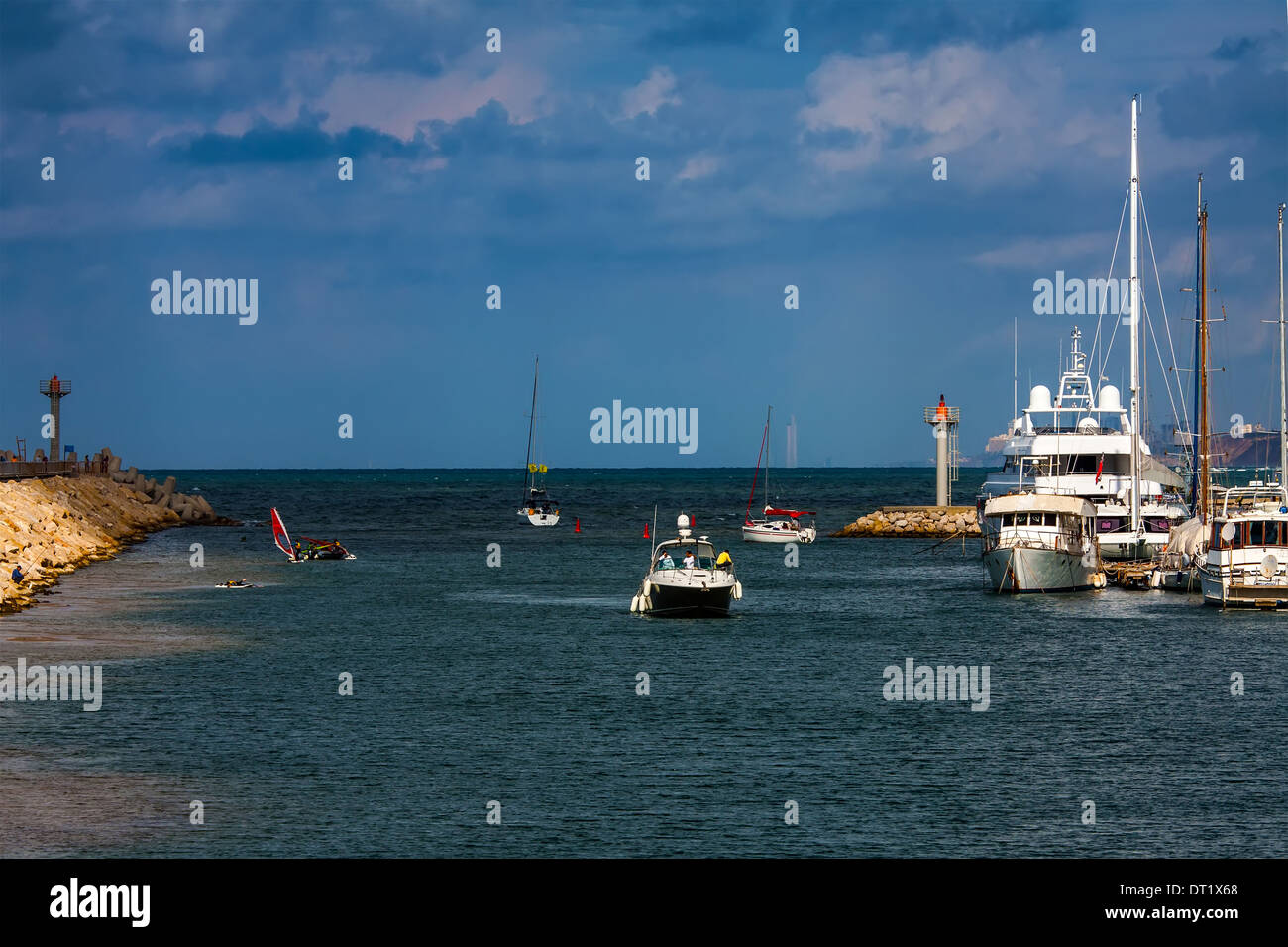 the sea port landscape Stock Photo - Alamy